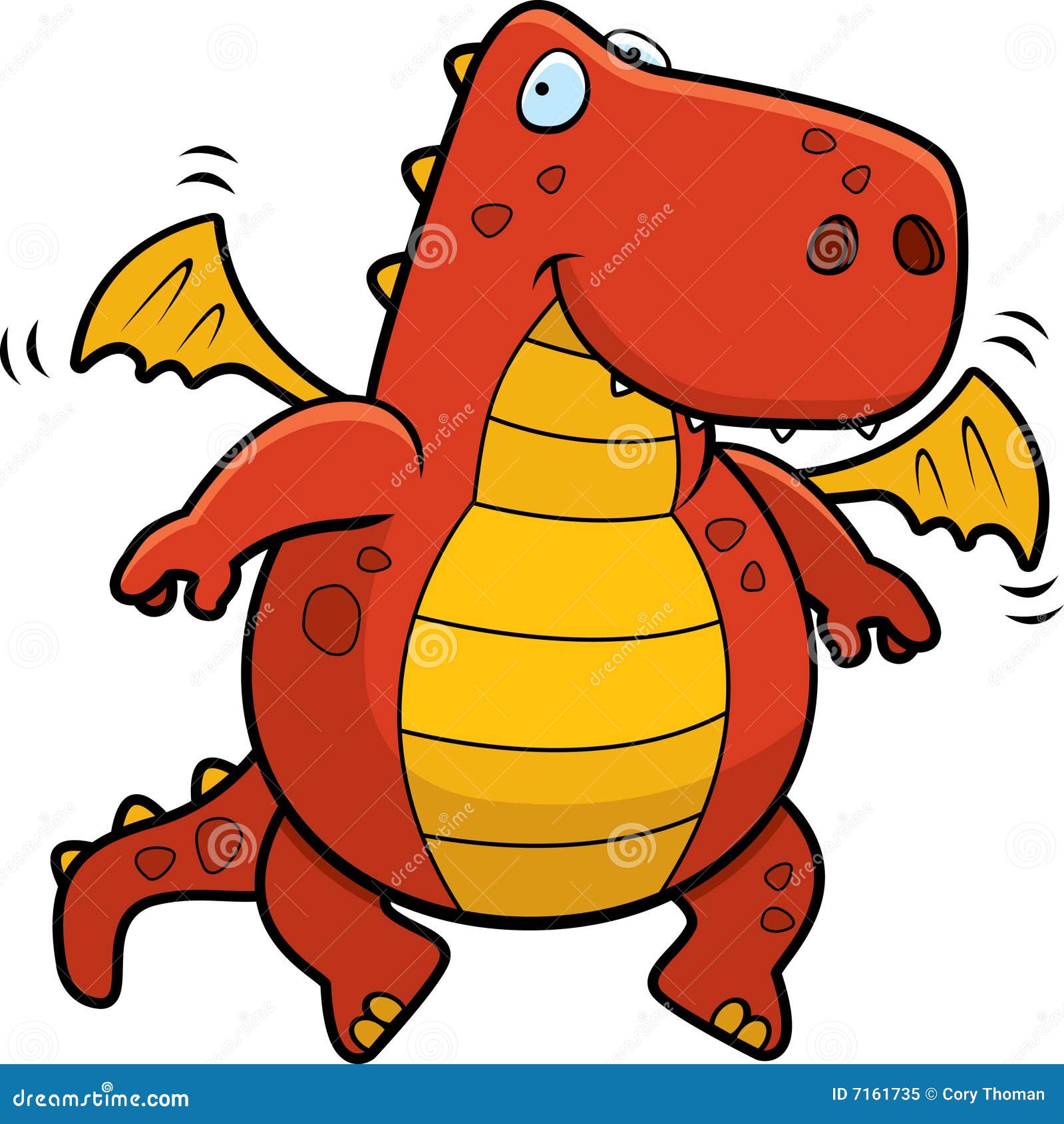 Red Dragon stock vector. Illustration of reptile, cartoon - 7161735