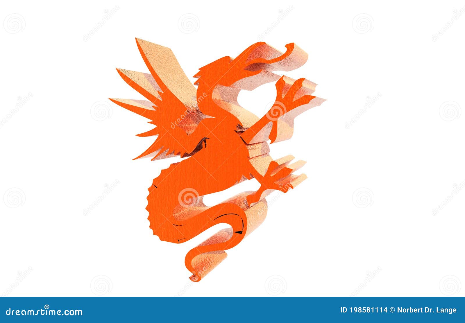 Red dragon as heraldic stock illustration. Illustration of marking ...
