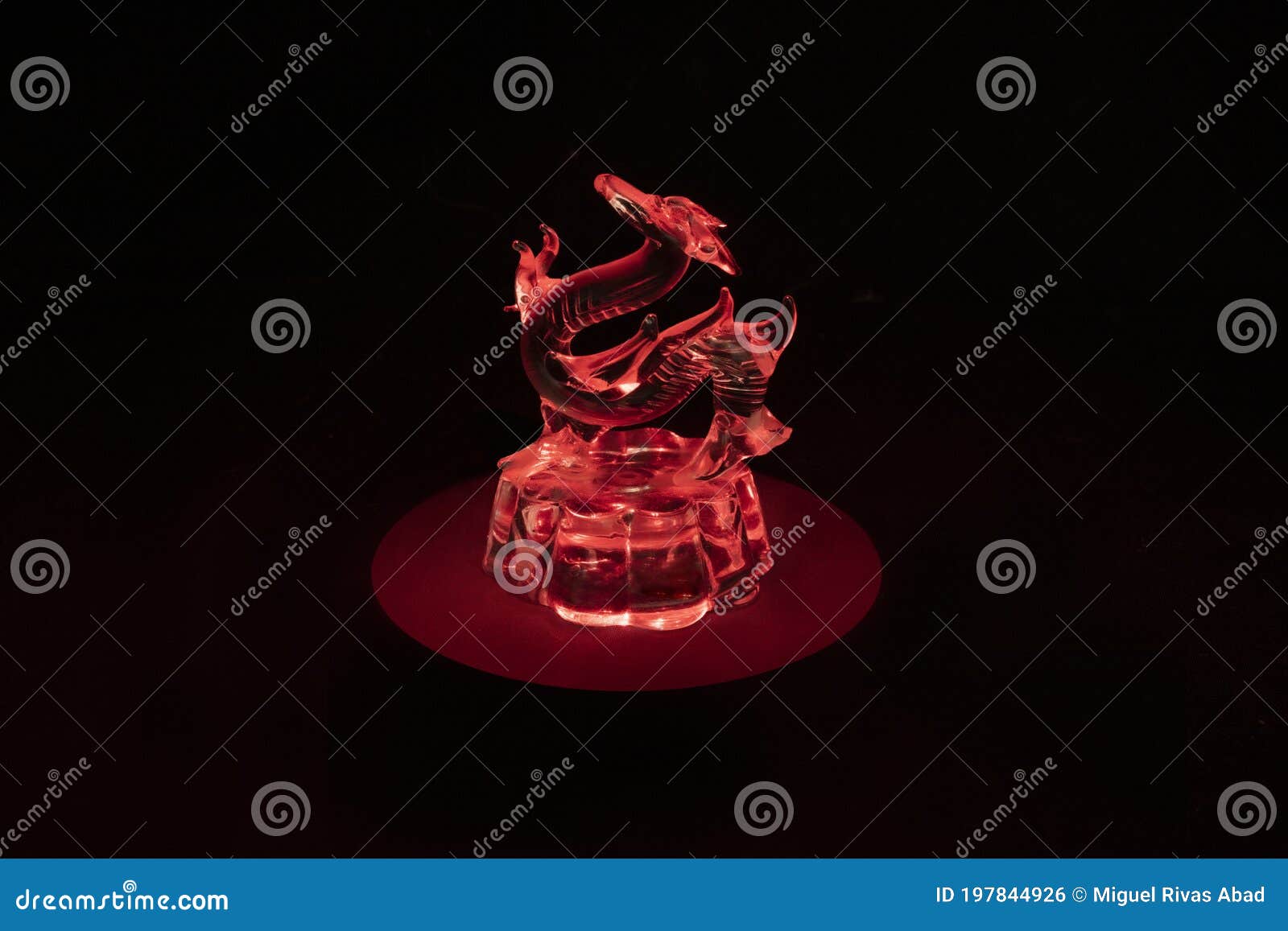 Red dragon stock photo. Image of dragon, illuminated - 197844926