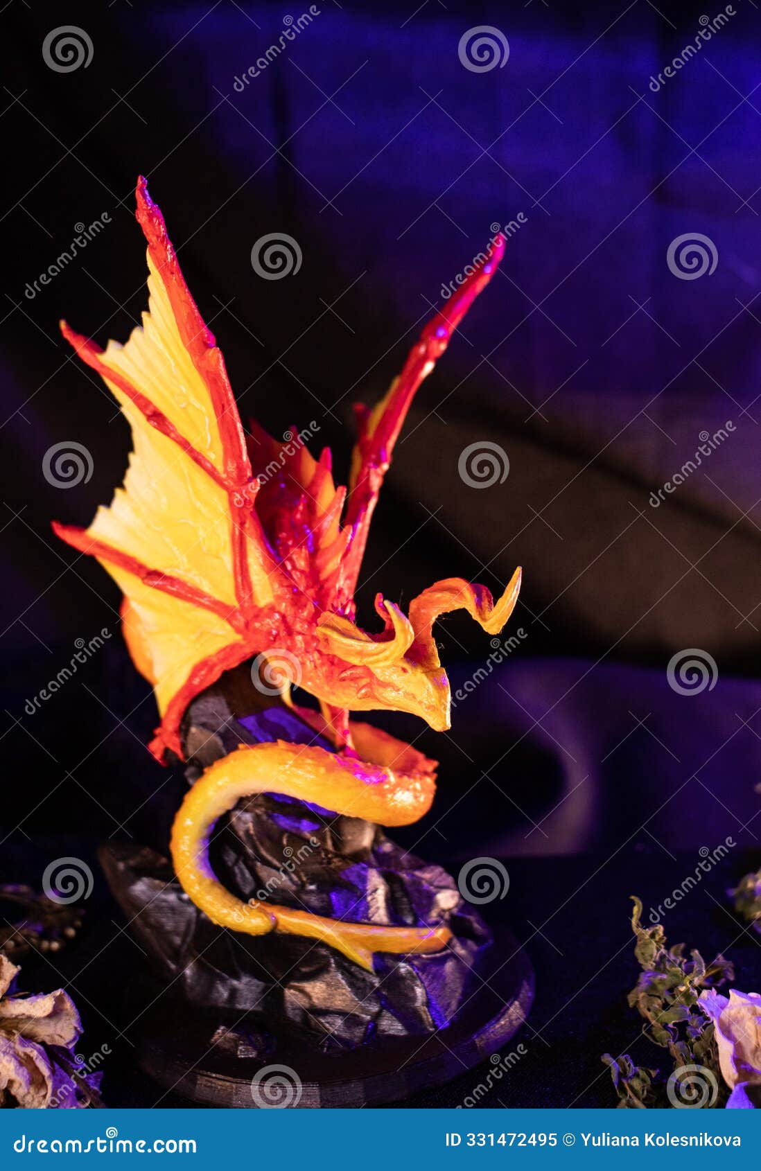 Red Dragon Mini Figure Dnd Fantasy Stock Image - Image of figure ...