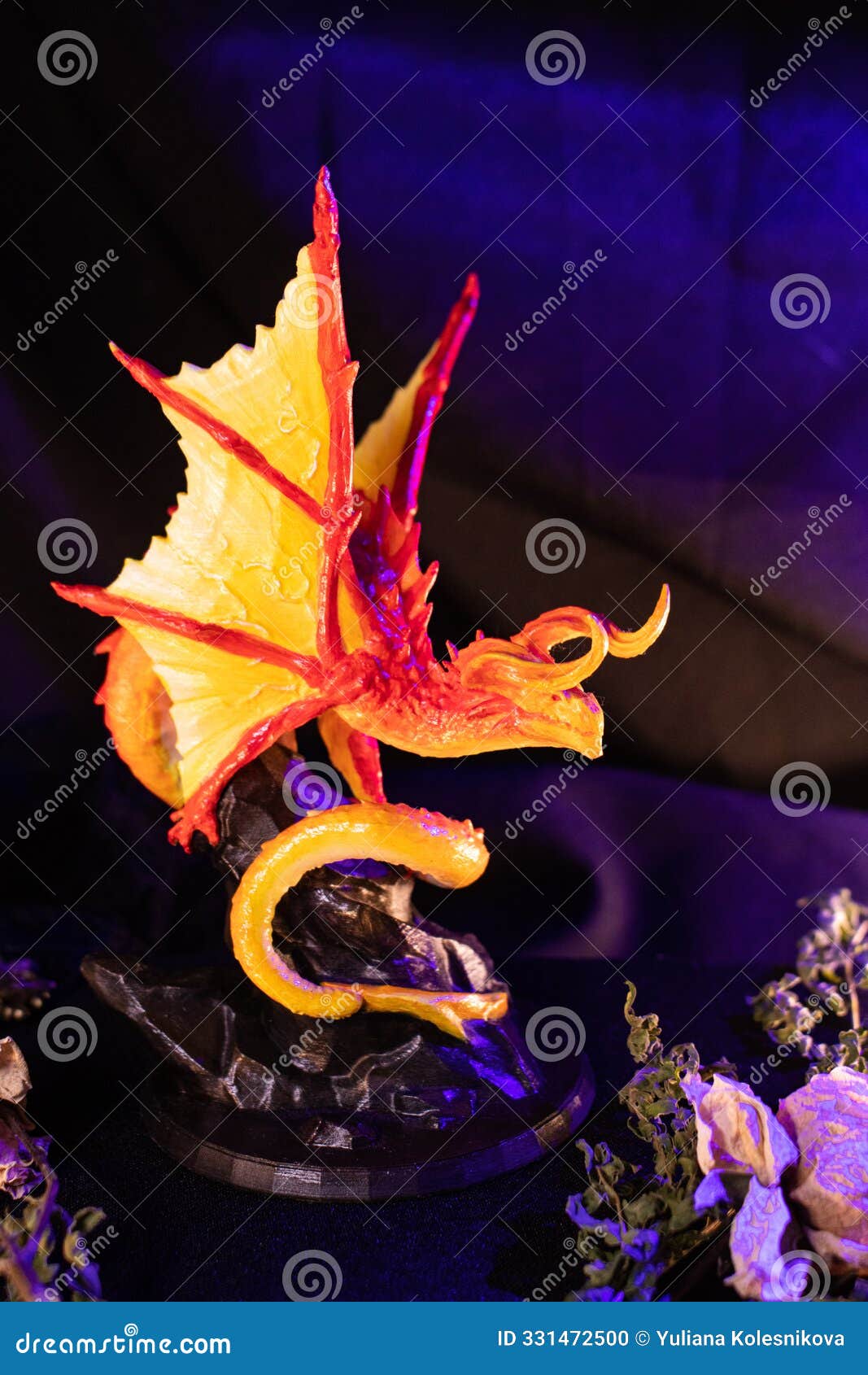 Red Dragon Mini Figure Dnd Fantasy Stock Photo - Image of printed ...