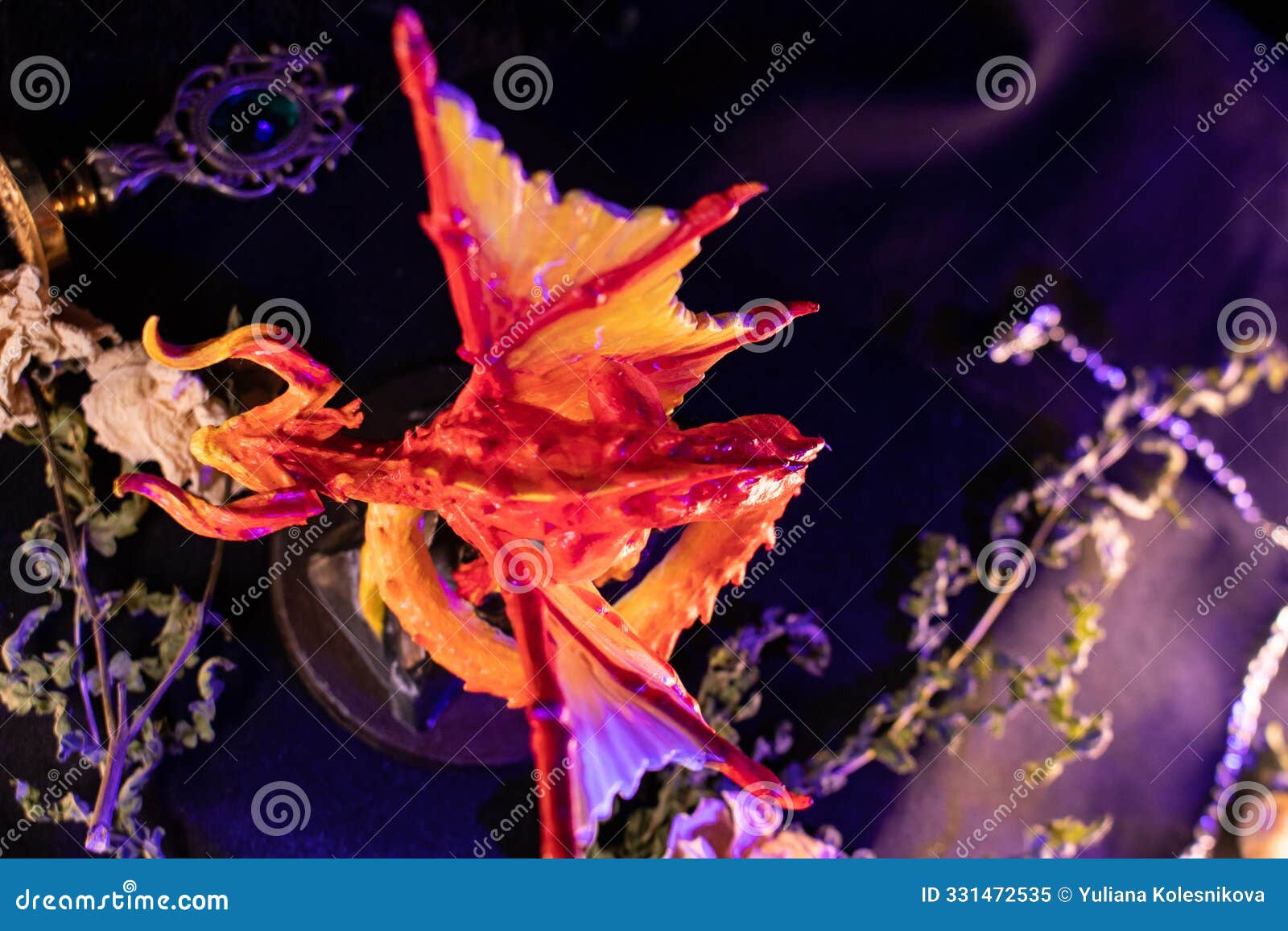 Red Dragon Mini Figure Dnd Fantasy Stock Image - Image of fantasy ...