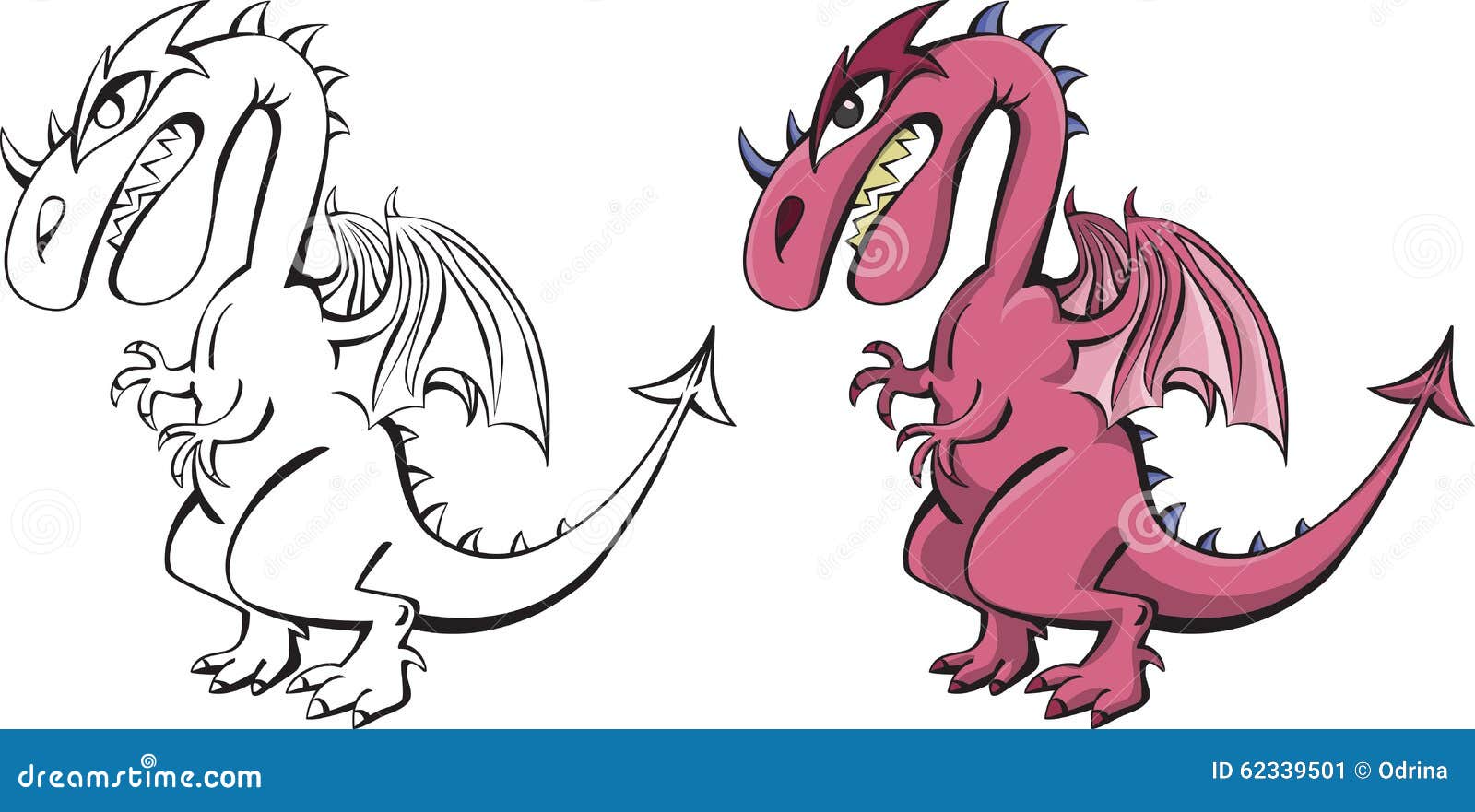 Red dragon stock vector. Illustration of eyes, color - 62339501