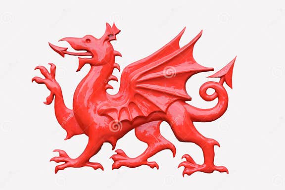 Red dragon stock image. Image of wales, symbol, fire - 30393519