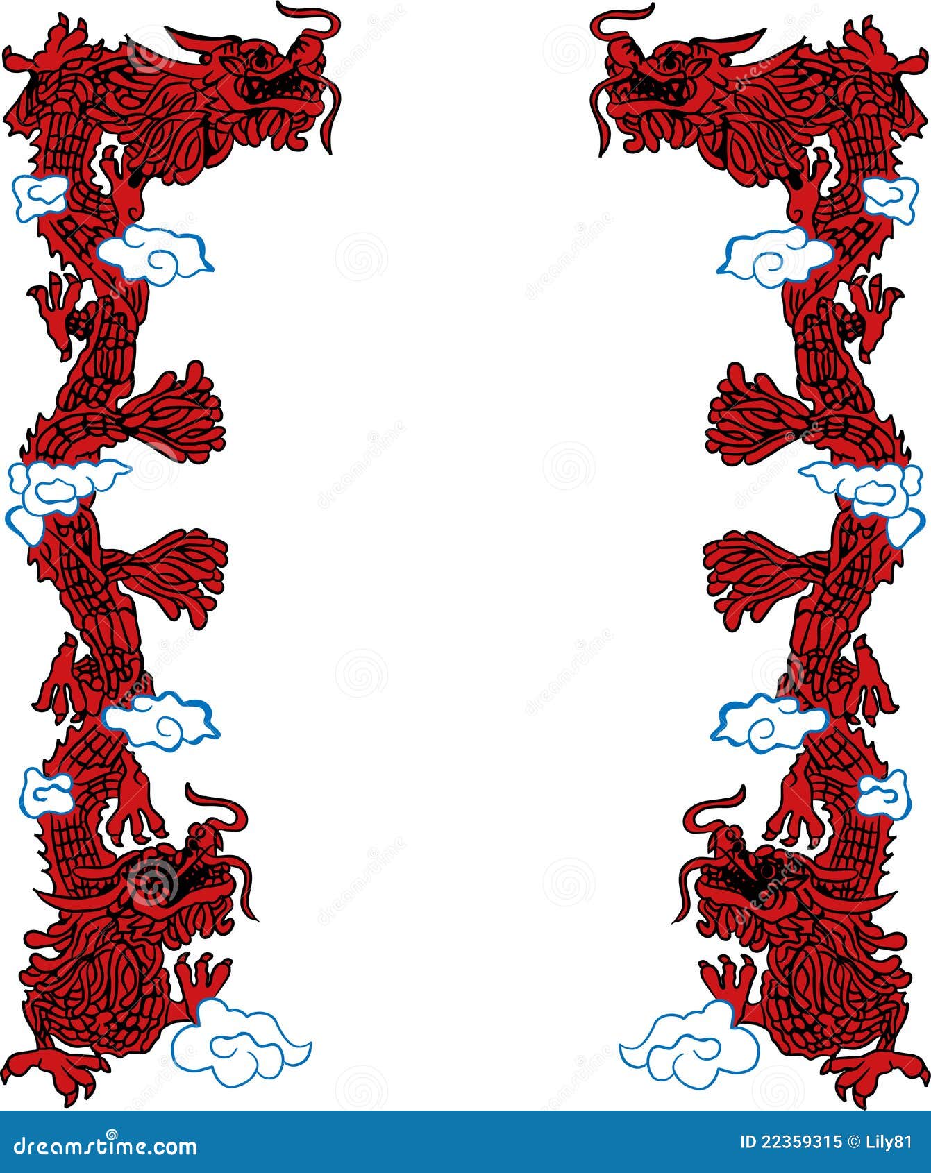 Red dragons stock illustration. Illustration of fantasy - 22359315