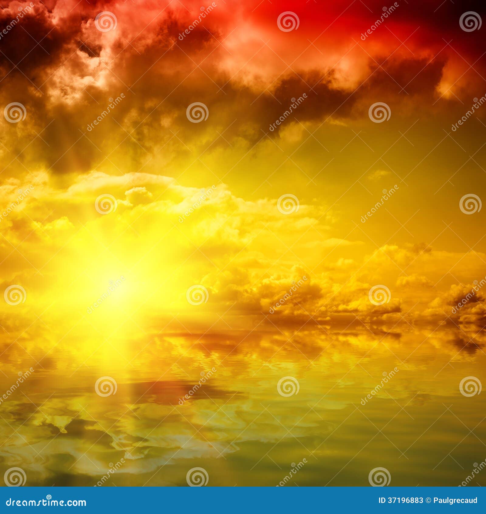 Red dramatic sky stock image. Image of landscape, dramatic - 37196883