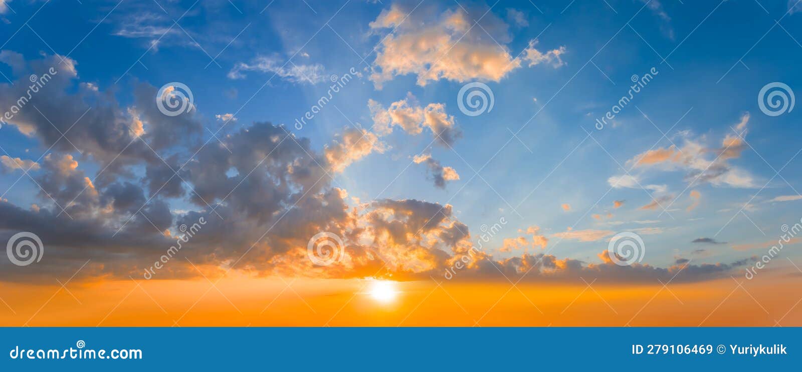 Red Dramatic Sunset Over the Dense Clouds Stock Image - Image of dense ...