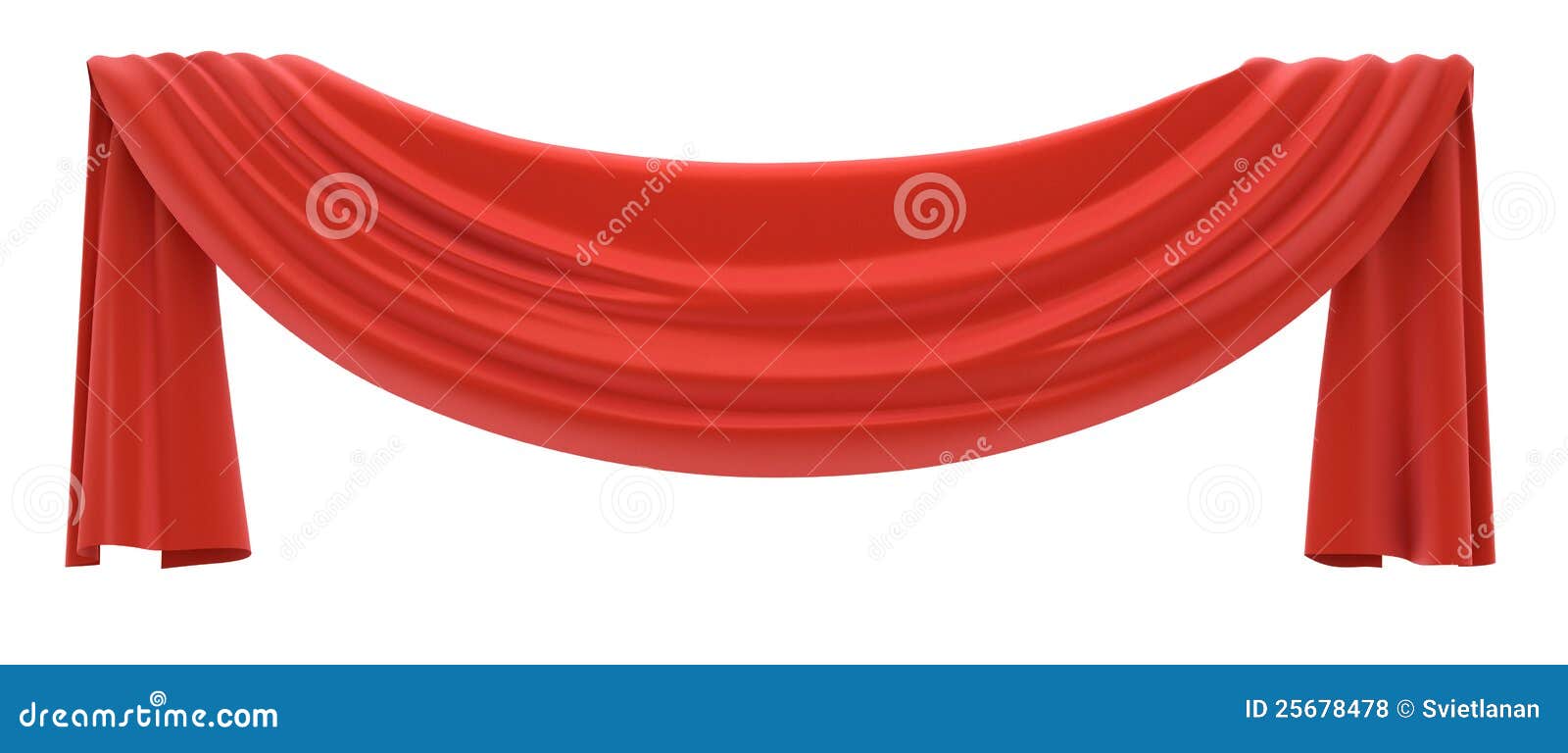 Red drapery. stock illustration. Illustration of drape - 25678478