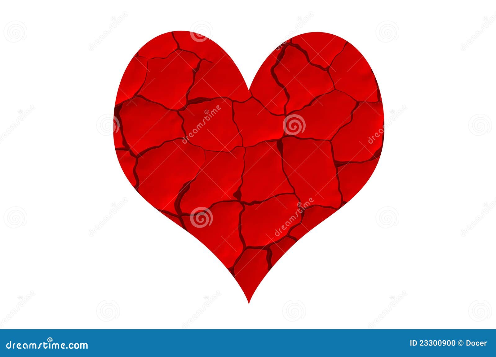 Red dried chapped heart stock illustration. Illustration of love - 23300900