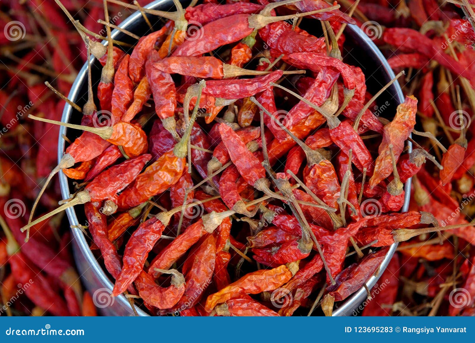 Red dried chilli stock image. Image of mexican, paprika - 123695283