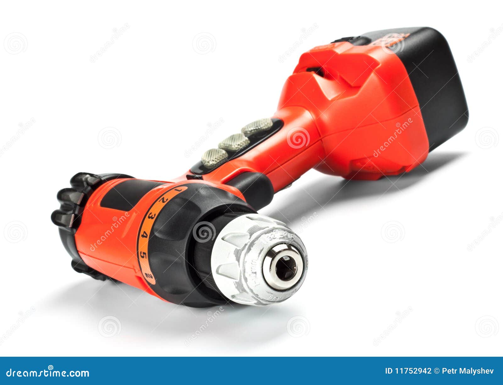 Red drill closeup stock photo. Image of black, build - 11752942