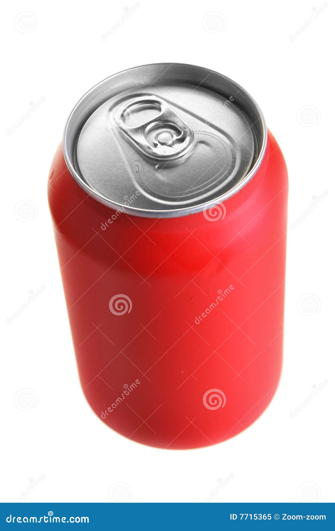 Red drink can stock image. Image of closeup, cutout, fizz - 7715365