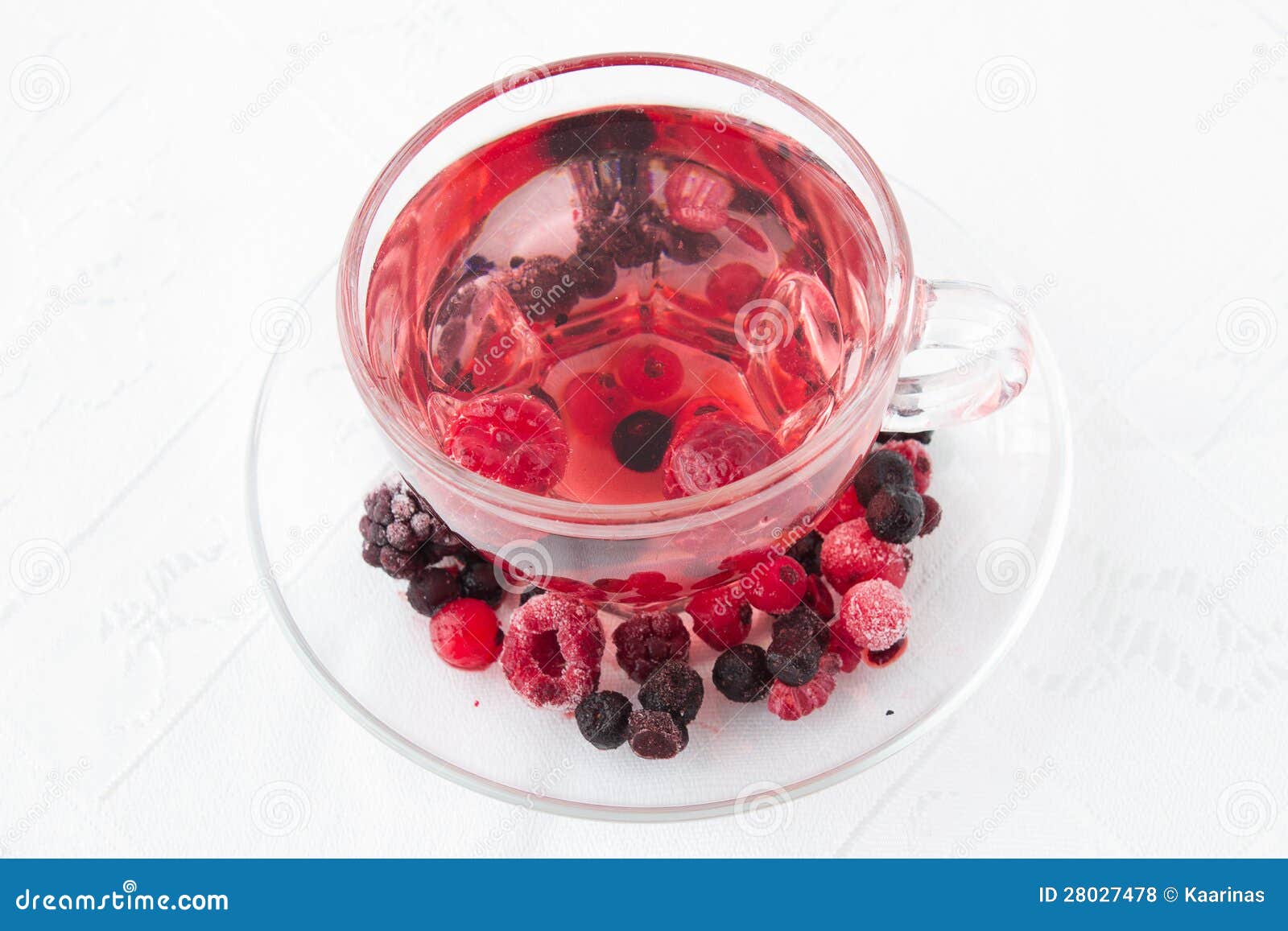 Red Drink from Mixed Berries Stock Photo - Image of alternative ...