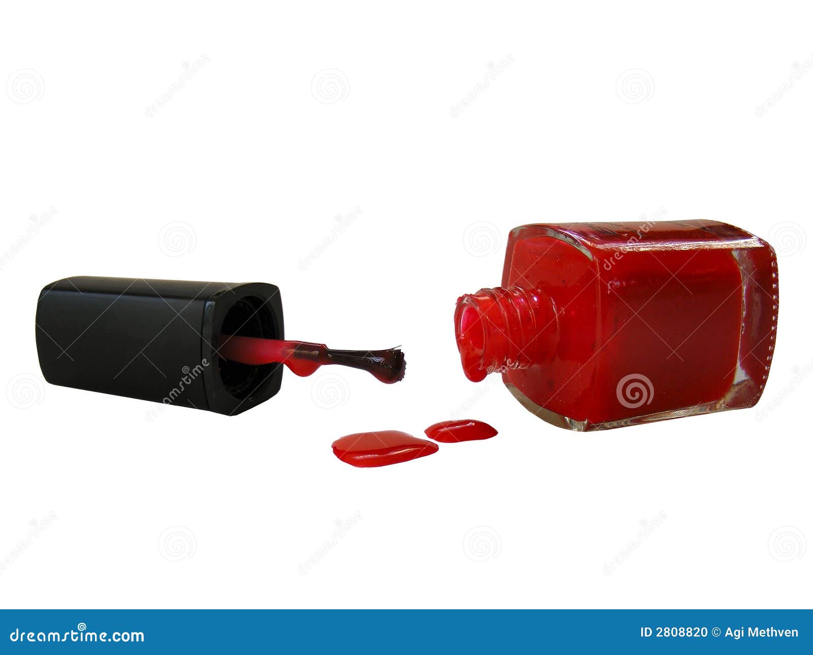 Red Dripping nailpolish stock photo. Image of manicure - 2808820