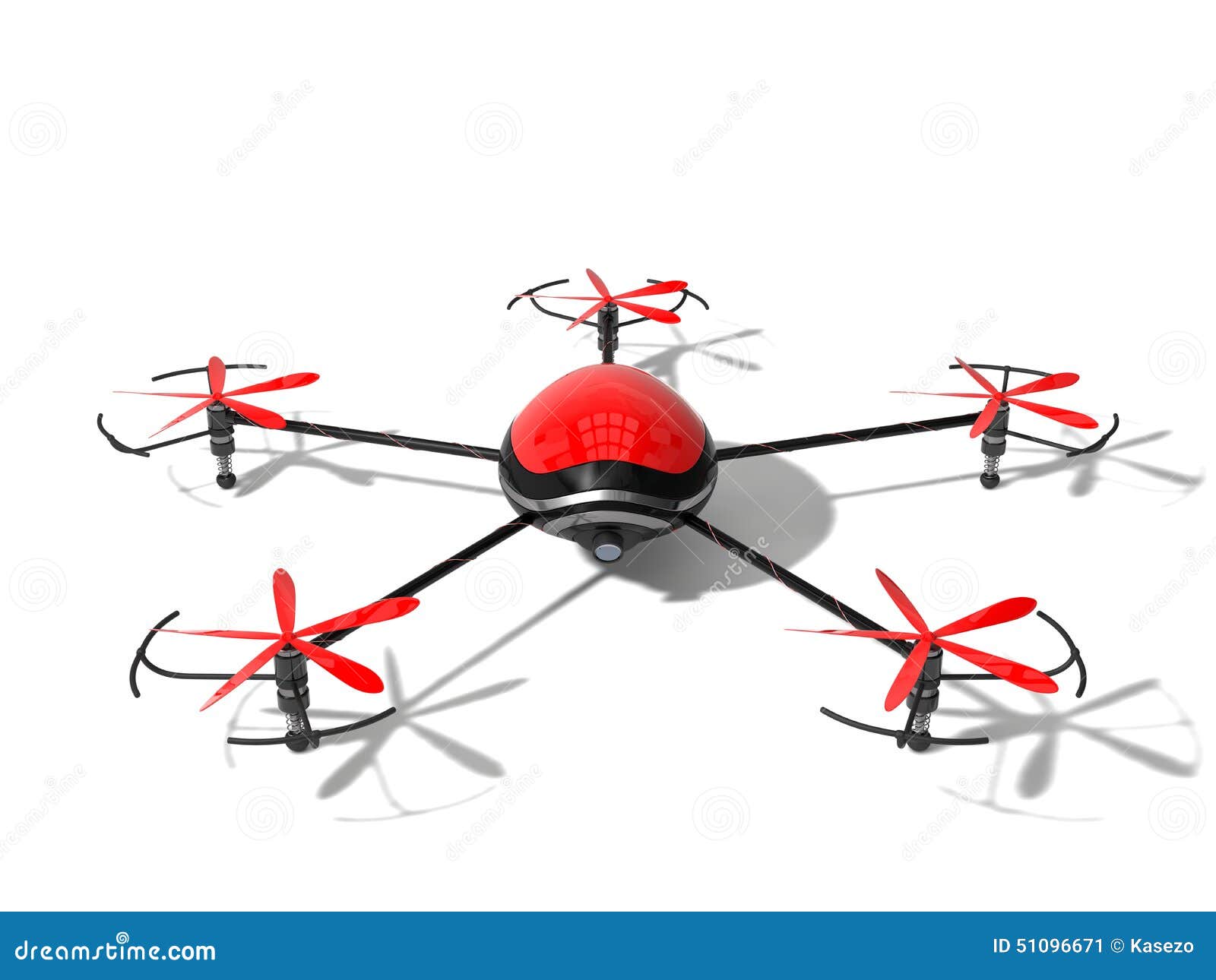The red drone concept stock illustration. Illustration of machine ...