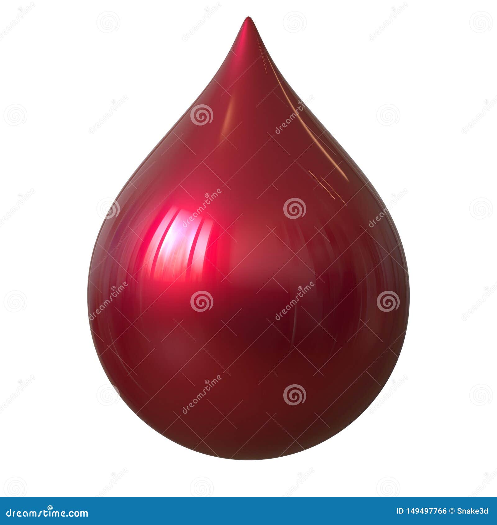 Red drop of blood perfect stock illustration. Illustration of shiny ...
