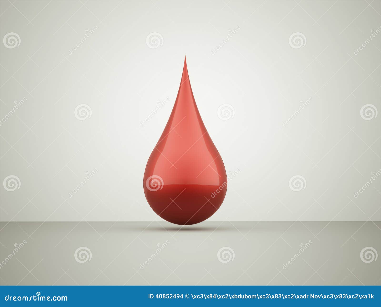 Red drop stock illustration. Illustration of drop, droplet - 40852494