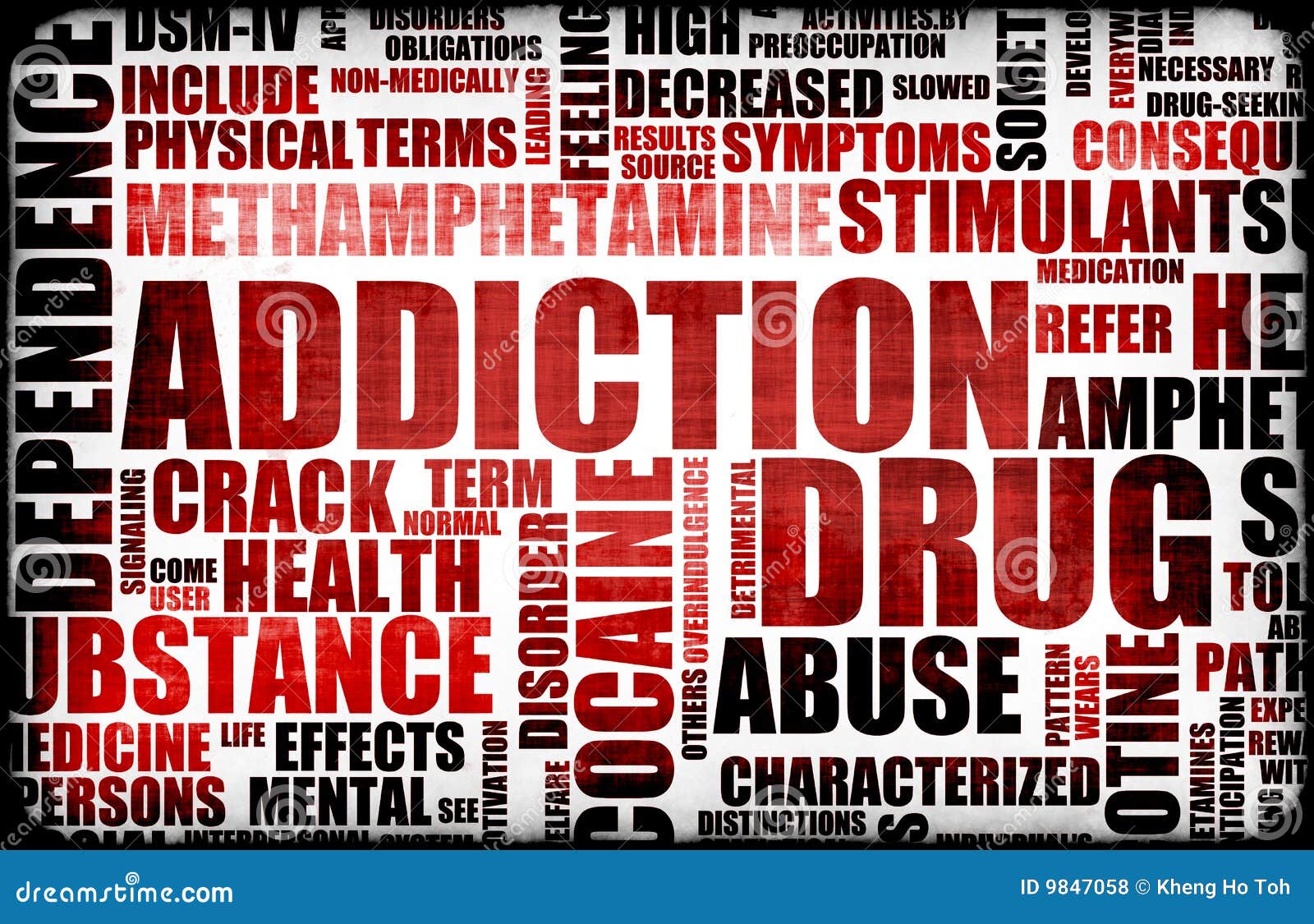 Red Drug Addiction stock illustration. Illustration of stimulants - 9847058