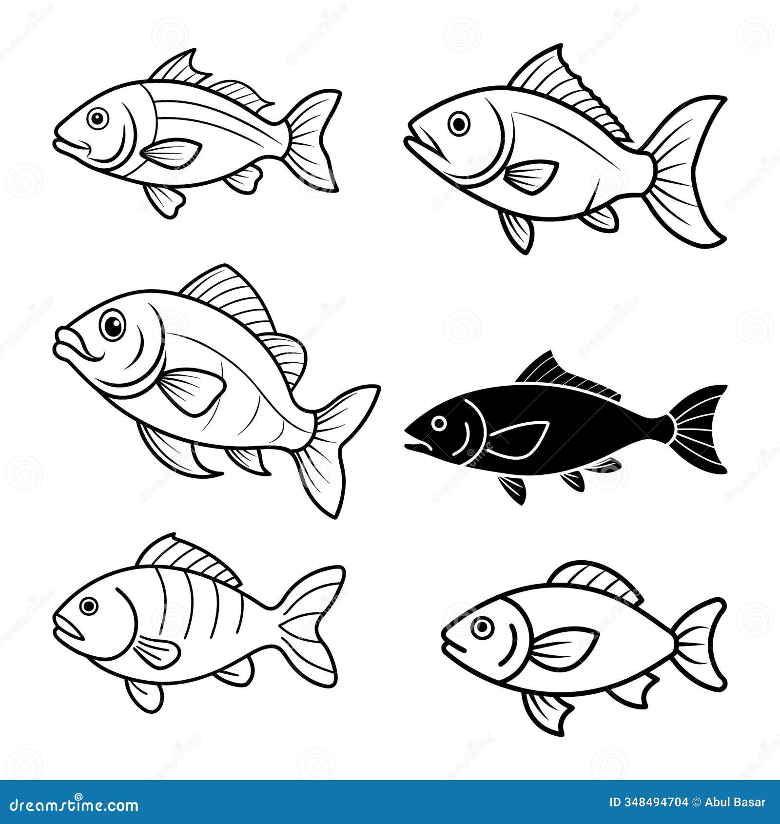 Red Drum Fish Vector Silhouette, Redfish Vector Move on the Water ...