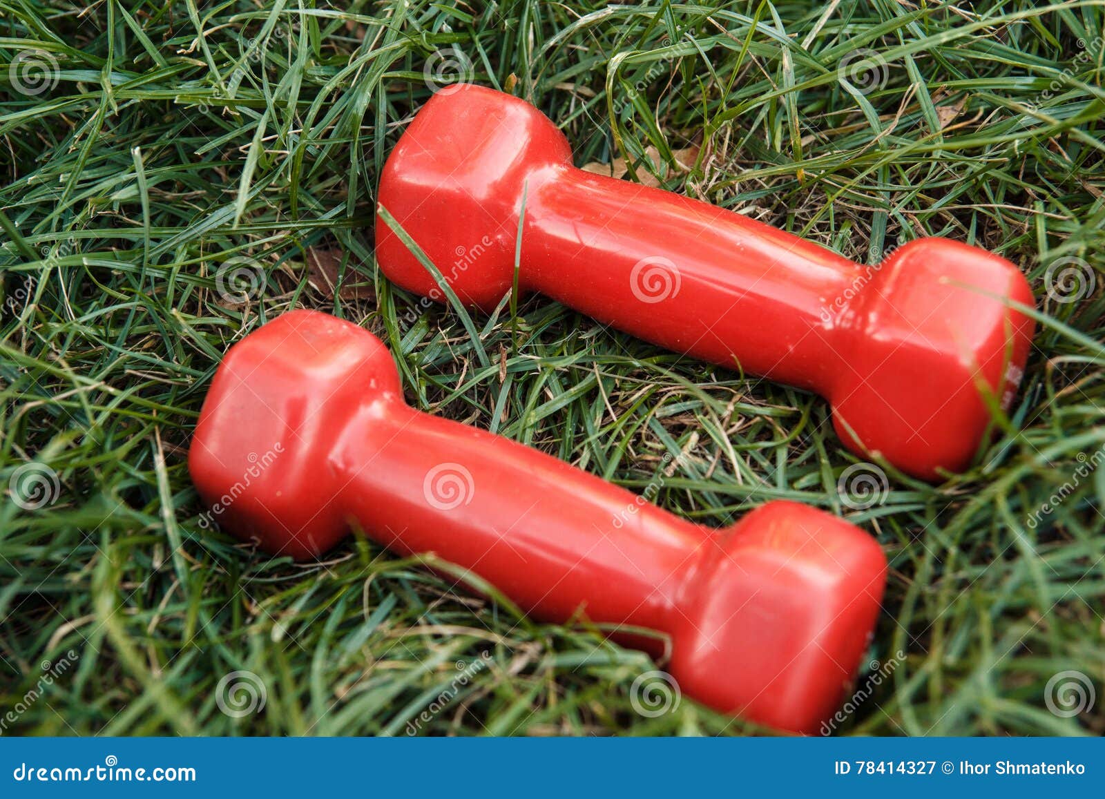 Red dumbbell stock image. Image of fitness, white, closeup - 78414327