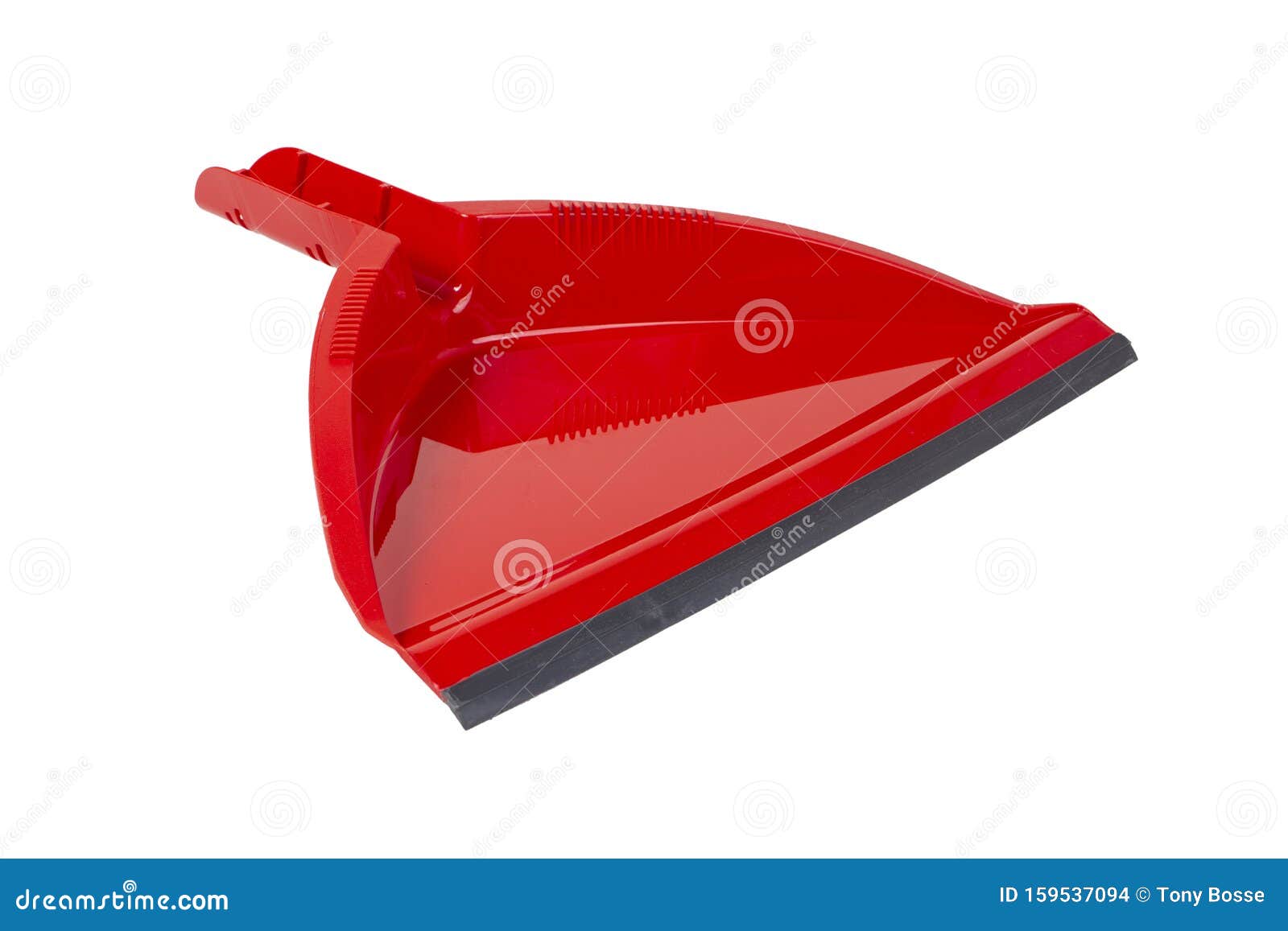 Red Dust Pan stock photo. Image of housekeeping, dustpan - 159537094
