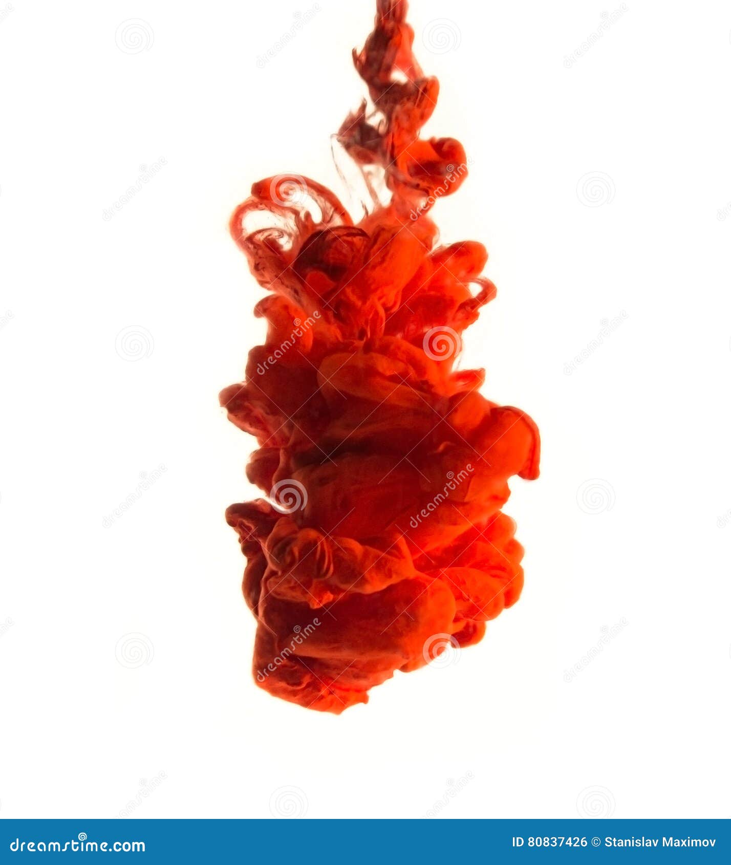 Red dye in water stock photo. Image of crime, dynamic - 80837426