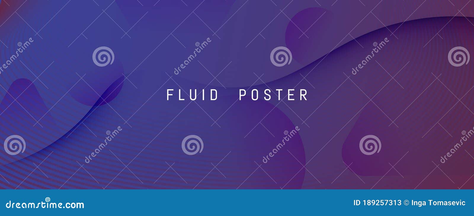 Red Dynamic Abstract. Flow Shapes Banner Stock Vector - Illustration of ...