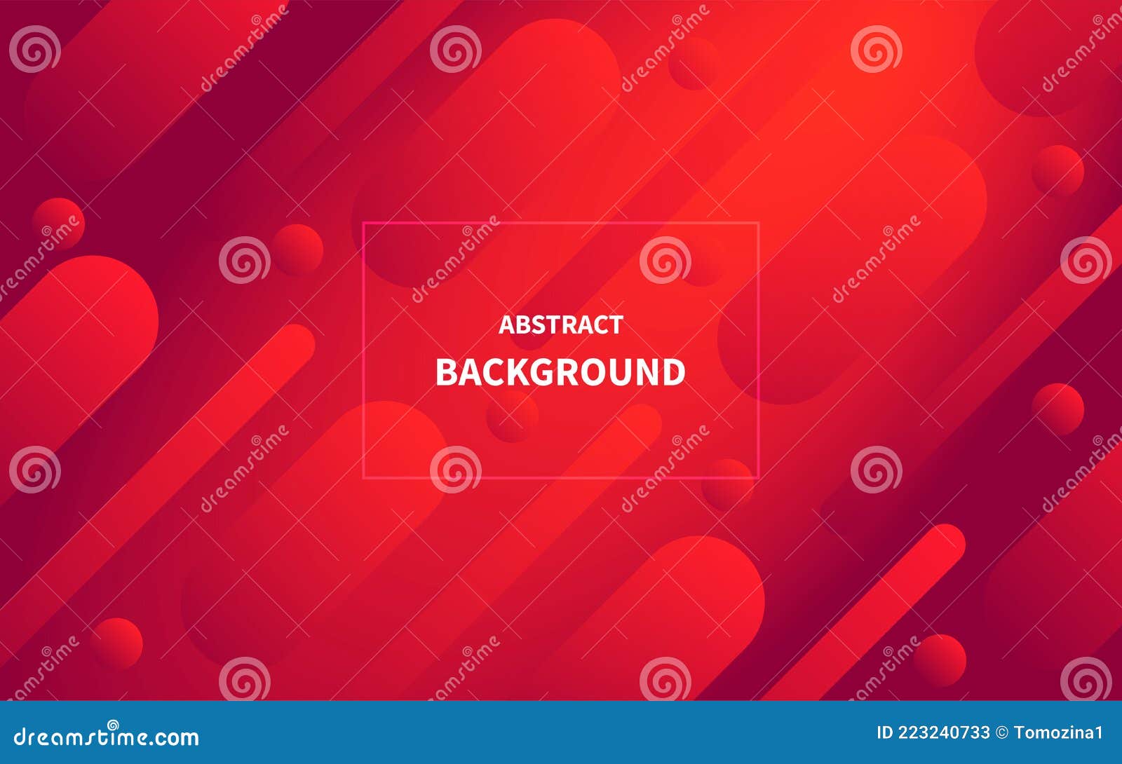 Red Dynamic Pattern with Geometric Shapes Stock Vector - Illustration ...