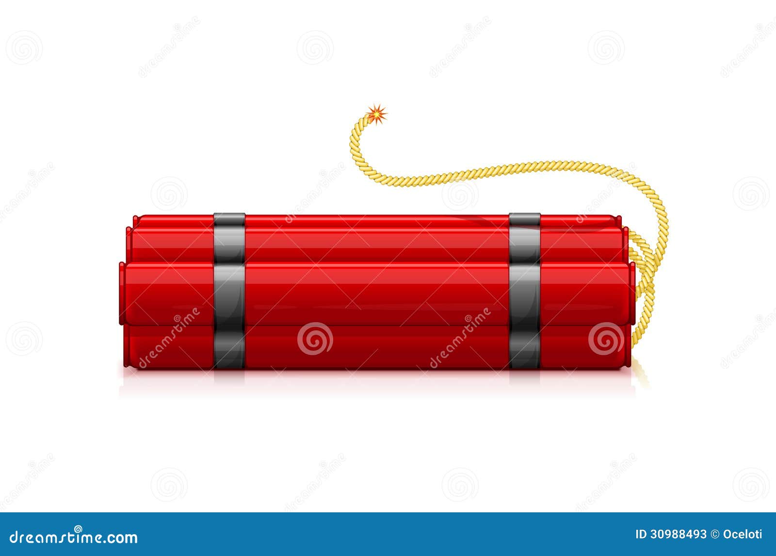 Red dynamite sticks stock illustration. Illustration of heat - 30988493