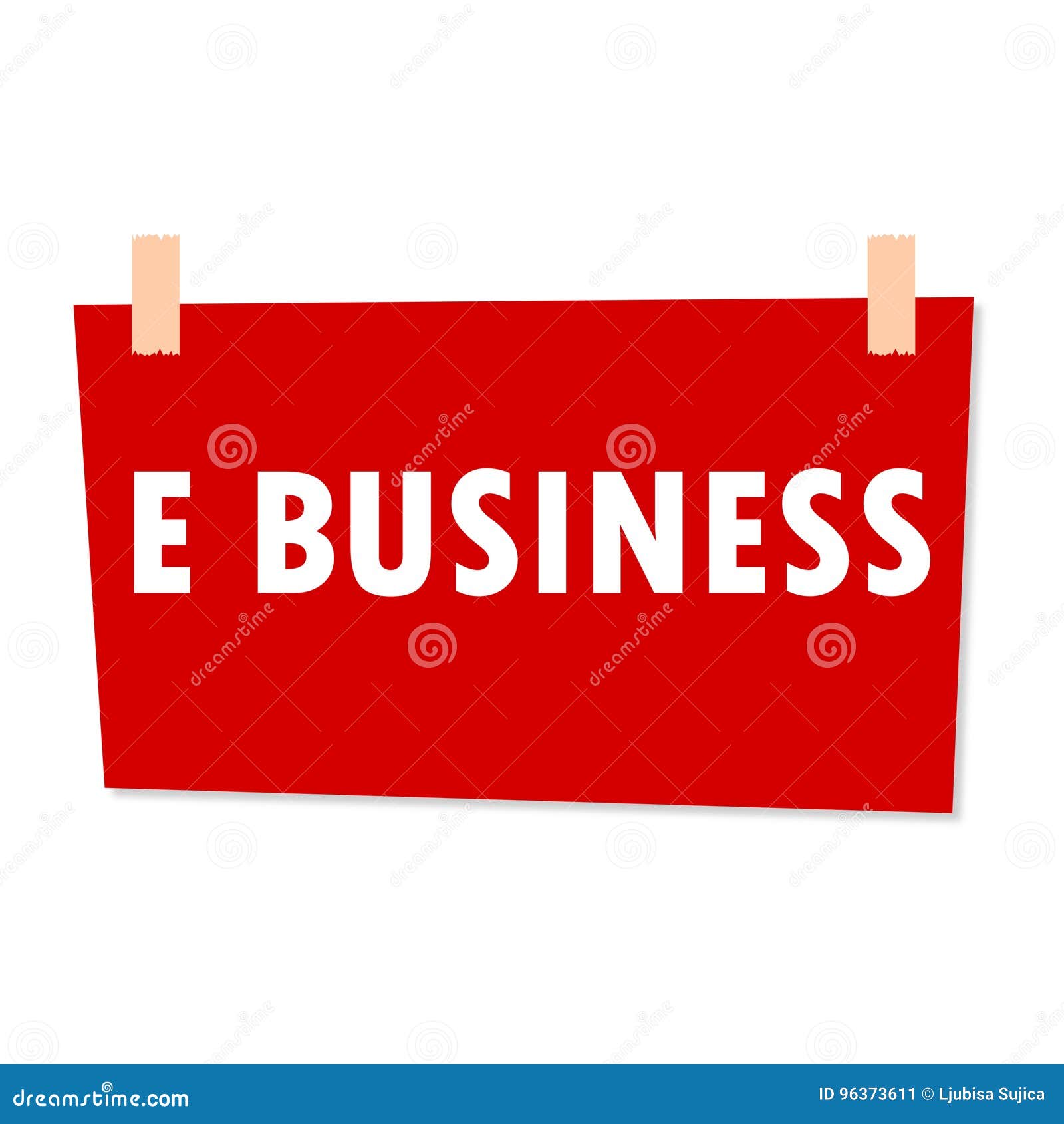 Red E Business Sign - Illustration Stock Vector - Illustration of ...