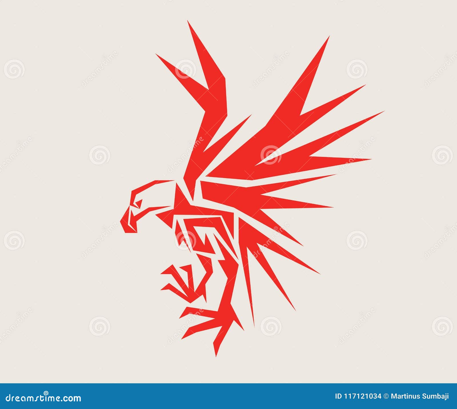Red Eagle Geometrical, Sign and Symbol Design Stock Vector ...