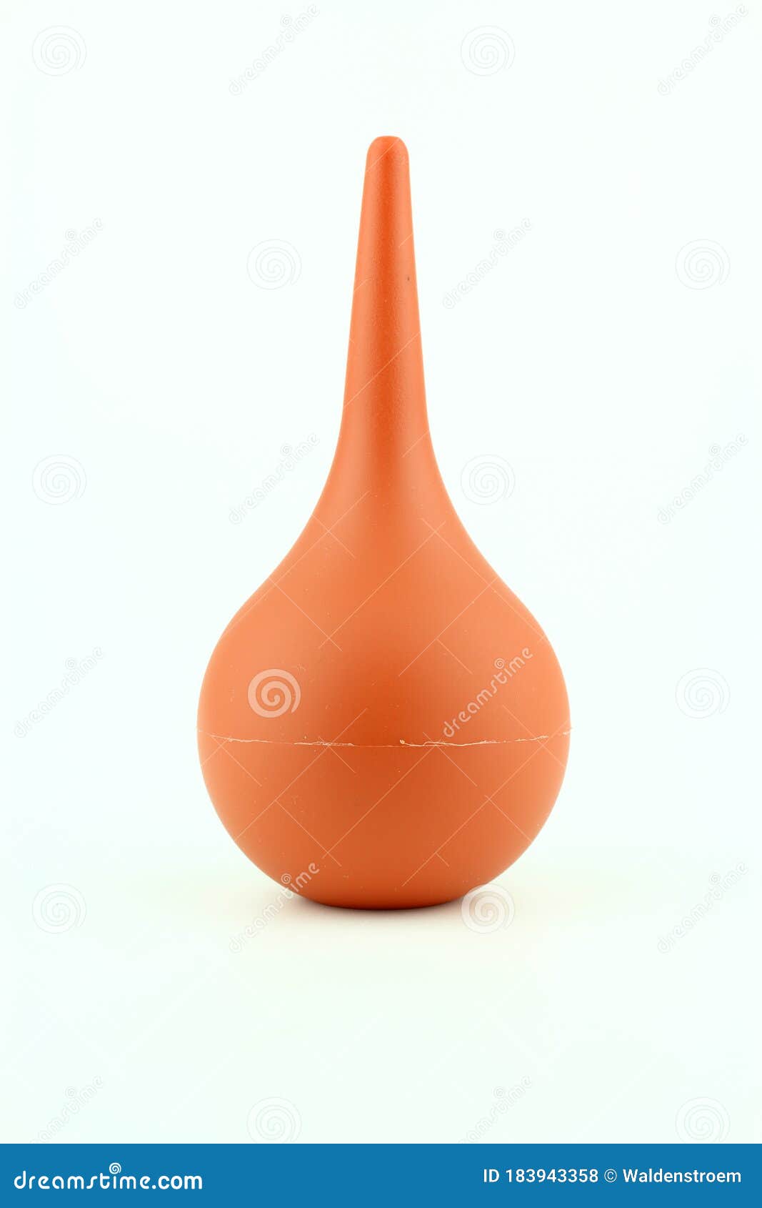 Red Ear Syringe Isolated on a White Background with Copy Space Stock ...