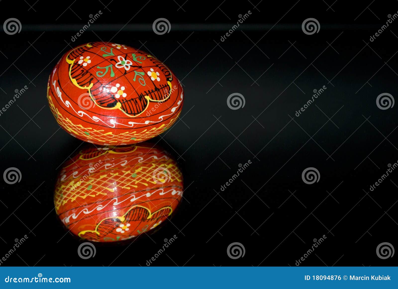 Red easter egg stock photo. Image of eggshell, lean, hand - 18094876
