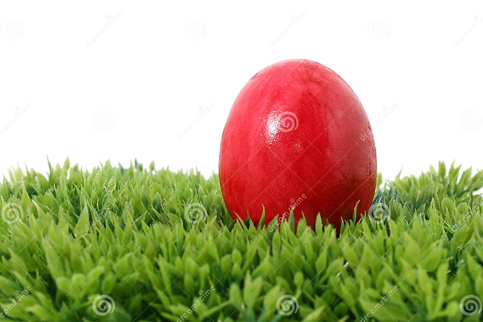 Red Easter egg stock image. Image of easteregg, easter - 4358029