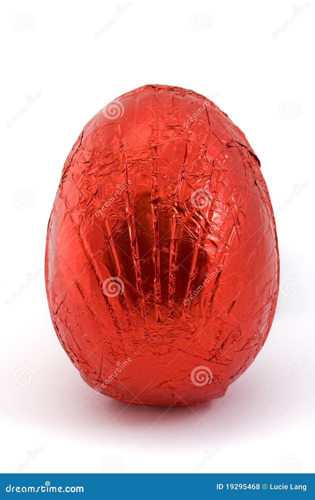 Red Easter Egg Isolated On White Stock Photo - Image of eggs ...