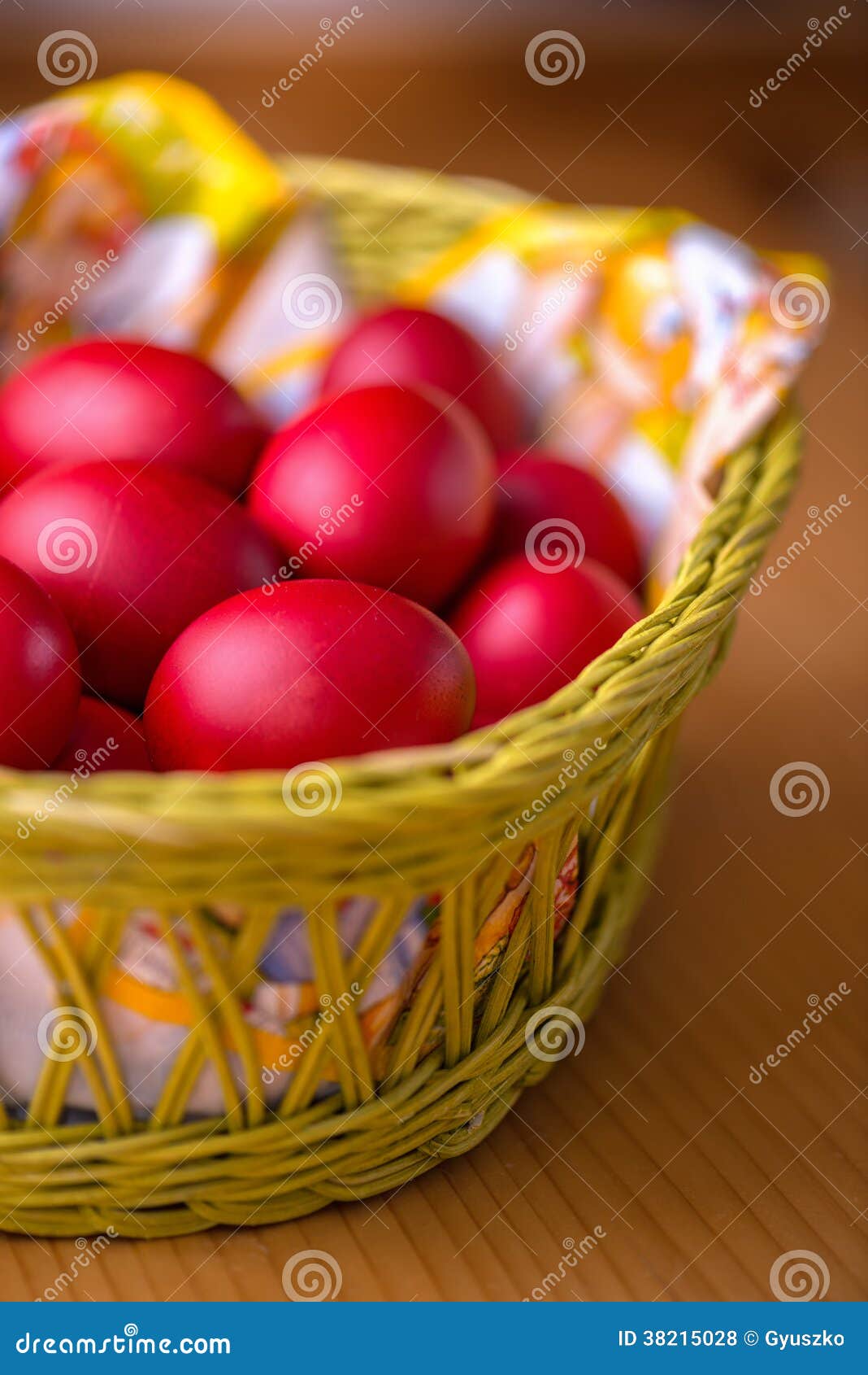 Red Easter Eggs stock photo. Image of april, natural - 38215028