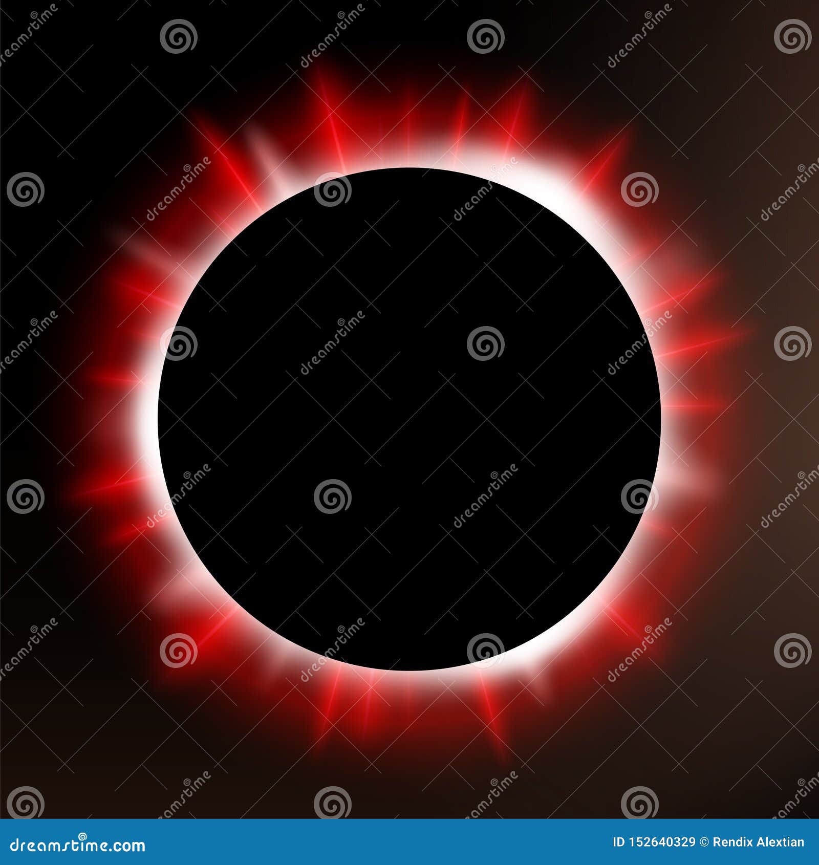 Red Eclipse, Suitable for Product Advertising, Natural Events, Horror ...