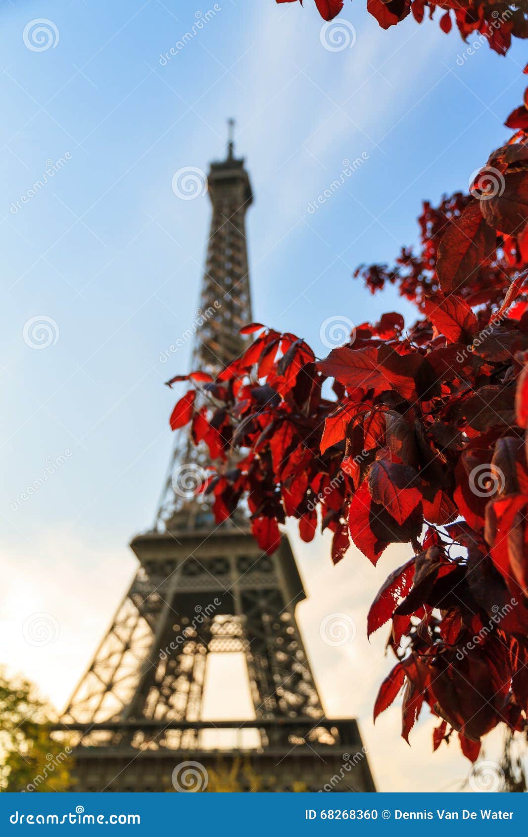 Red Eiffel stock photo. Image of idea, paris, parisian - 68268360