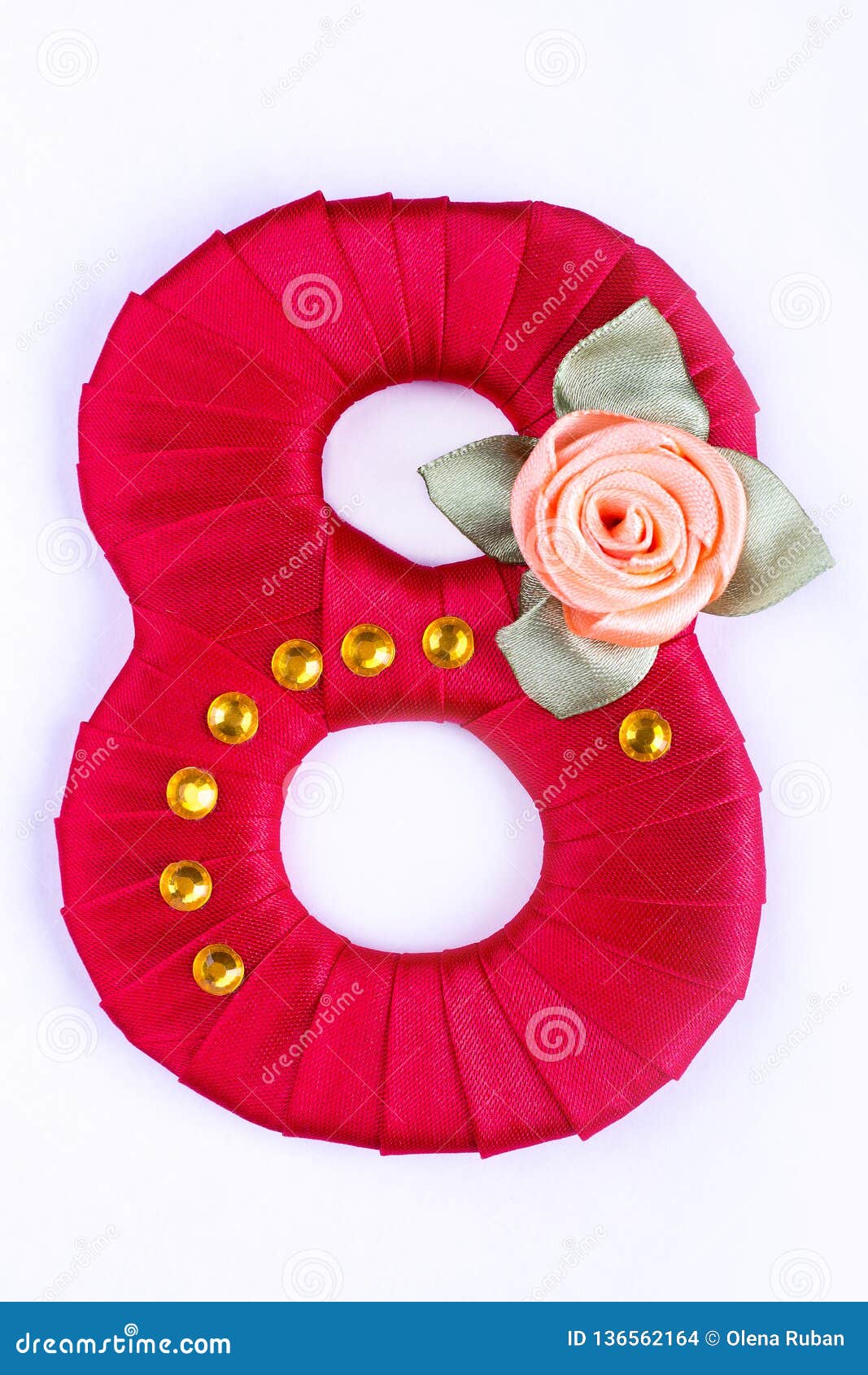 Red Eight on White Background Stock Photo - Image of fresh, background ...