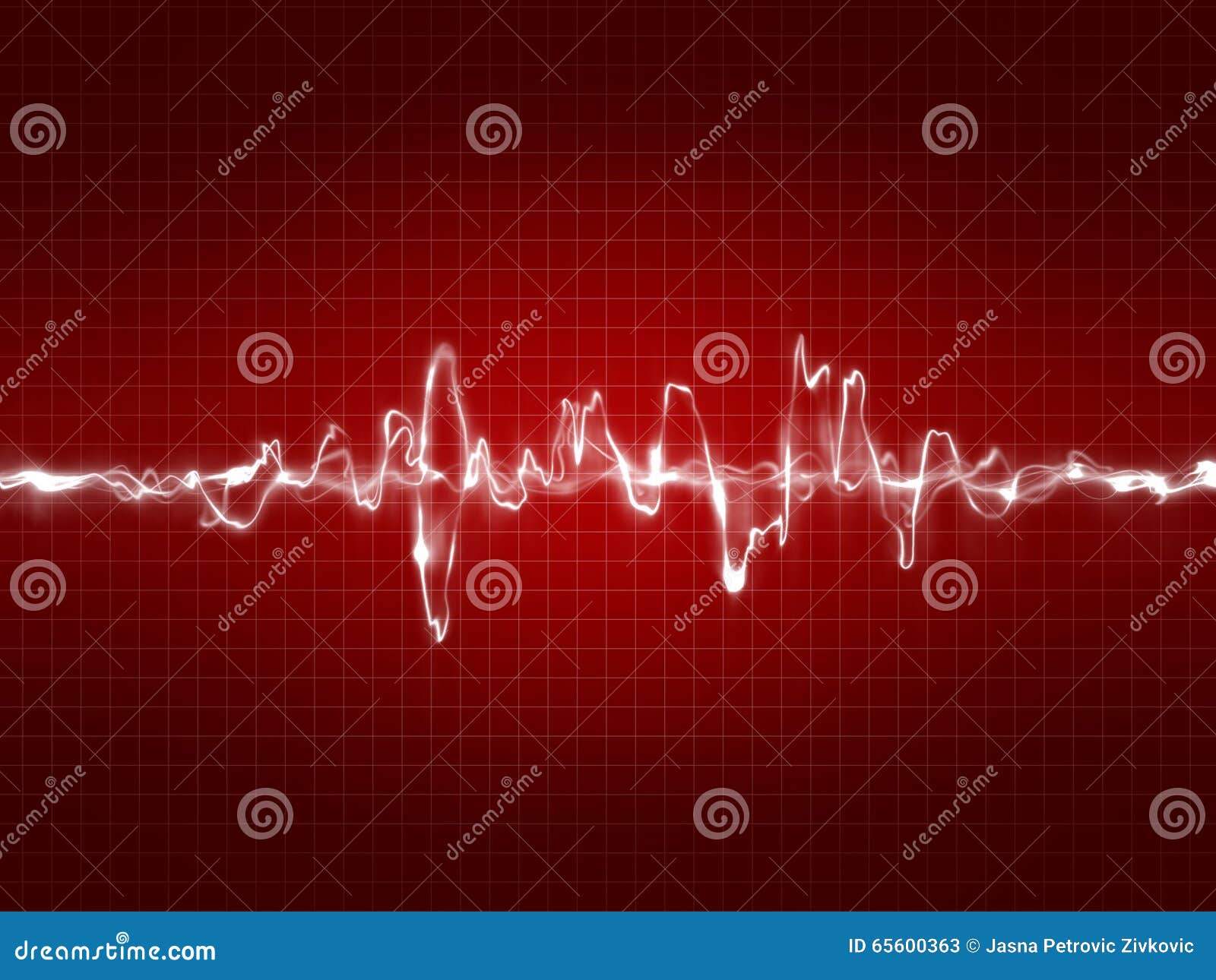 Red ekg tracing stock illustration. Illustration of trace - 65600363
