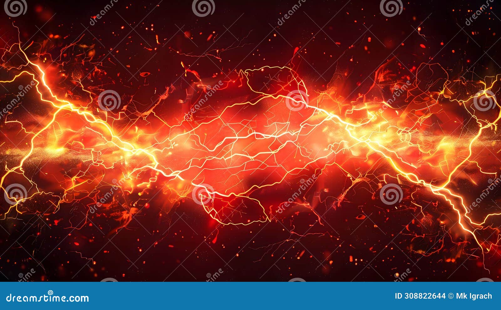 Red electric background stock illustration. Illustration of fiery ...