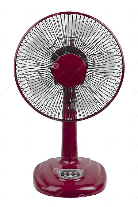 Red electric fan stock image. Image of climate, flutter - 27012523