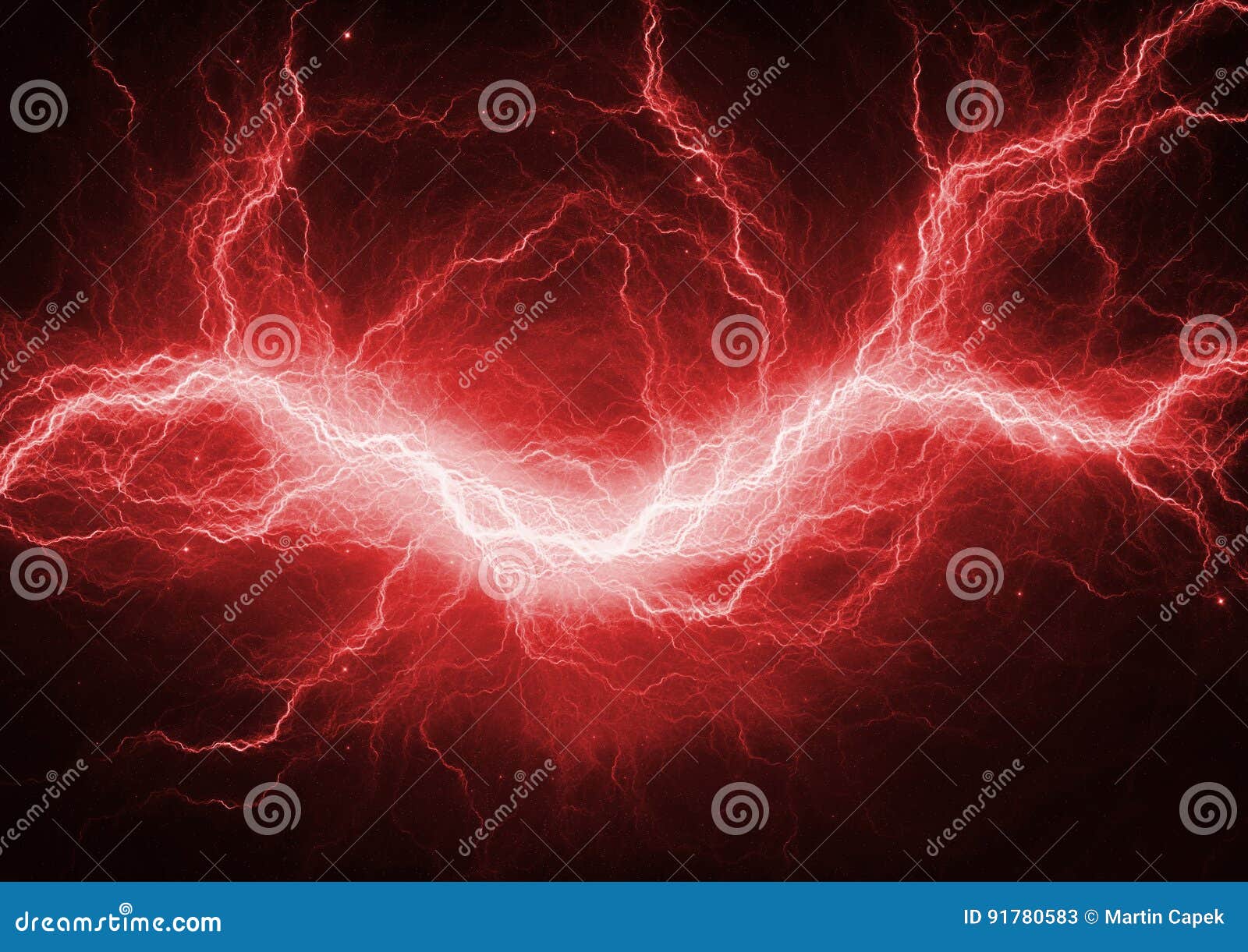 Red electric lightning stock illustration. Illustration of graphic ...