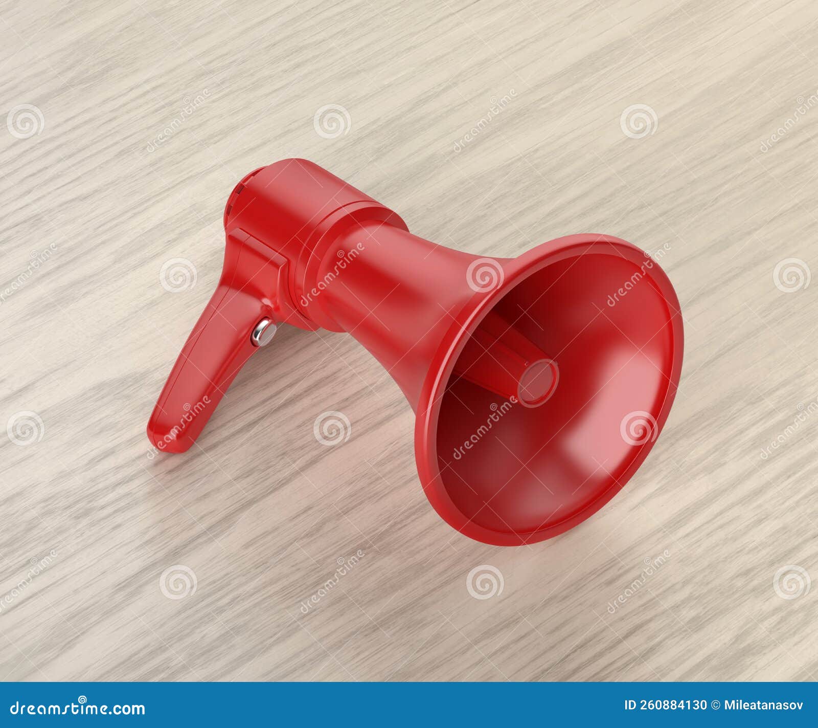 Red electric megaphone stock illustration. Illustration of table ...