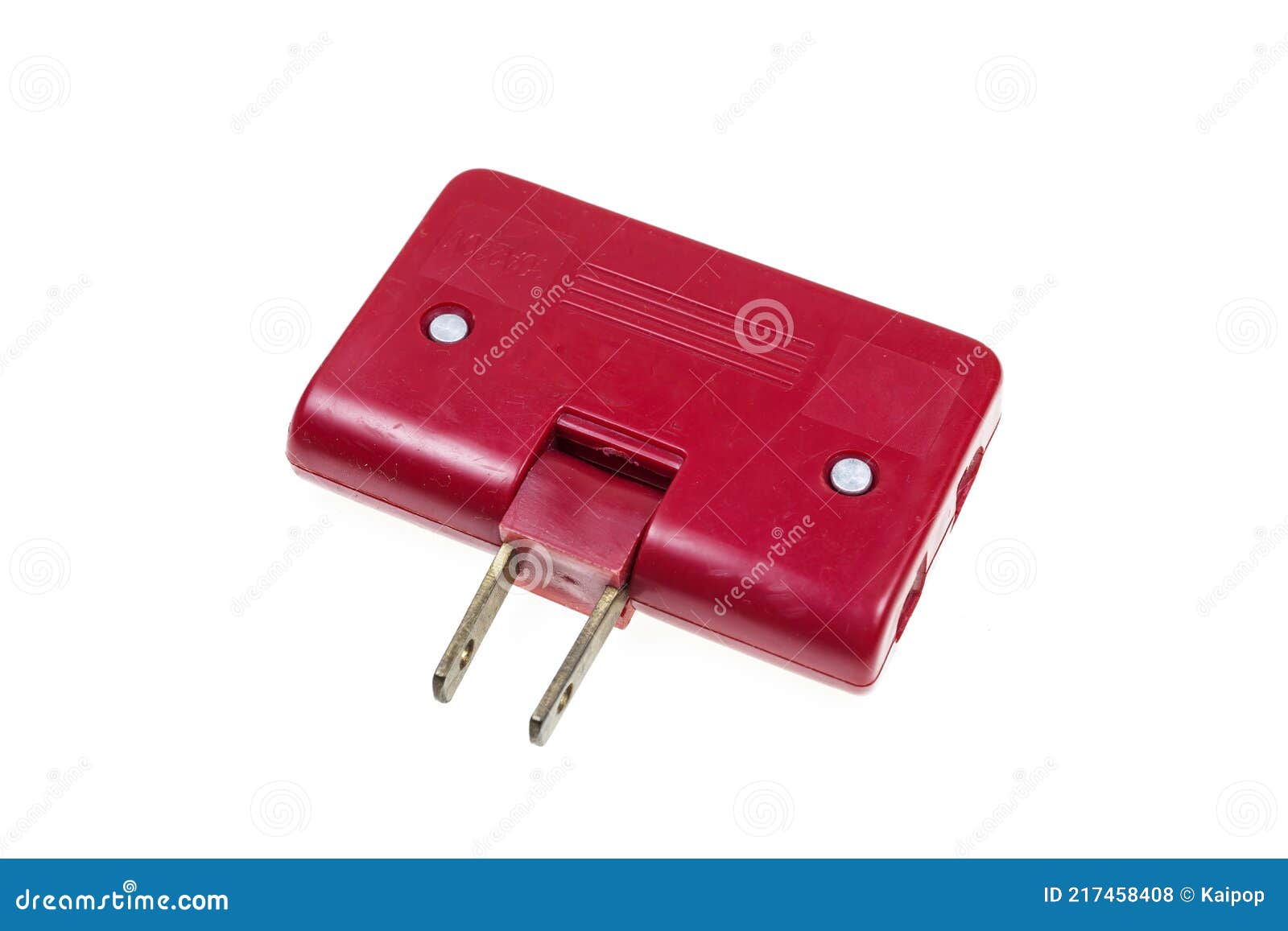 Red electric plug stock photo. Image of connect, industry - 217458408