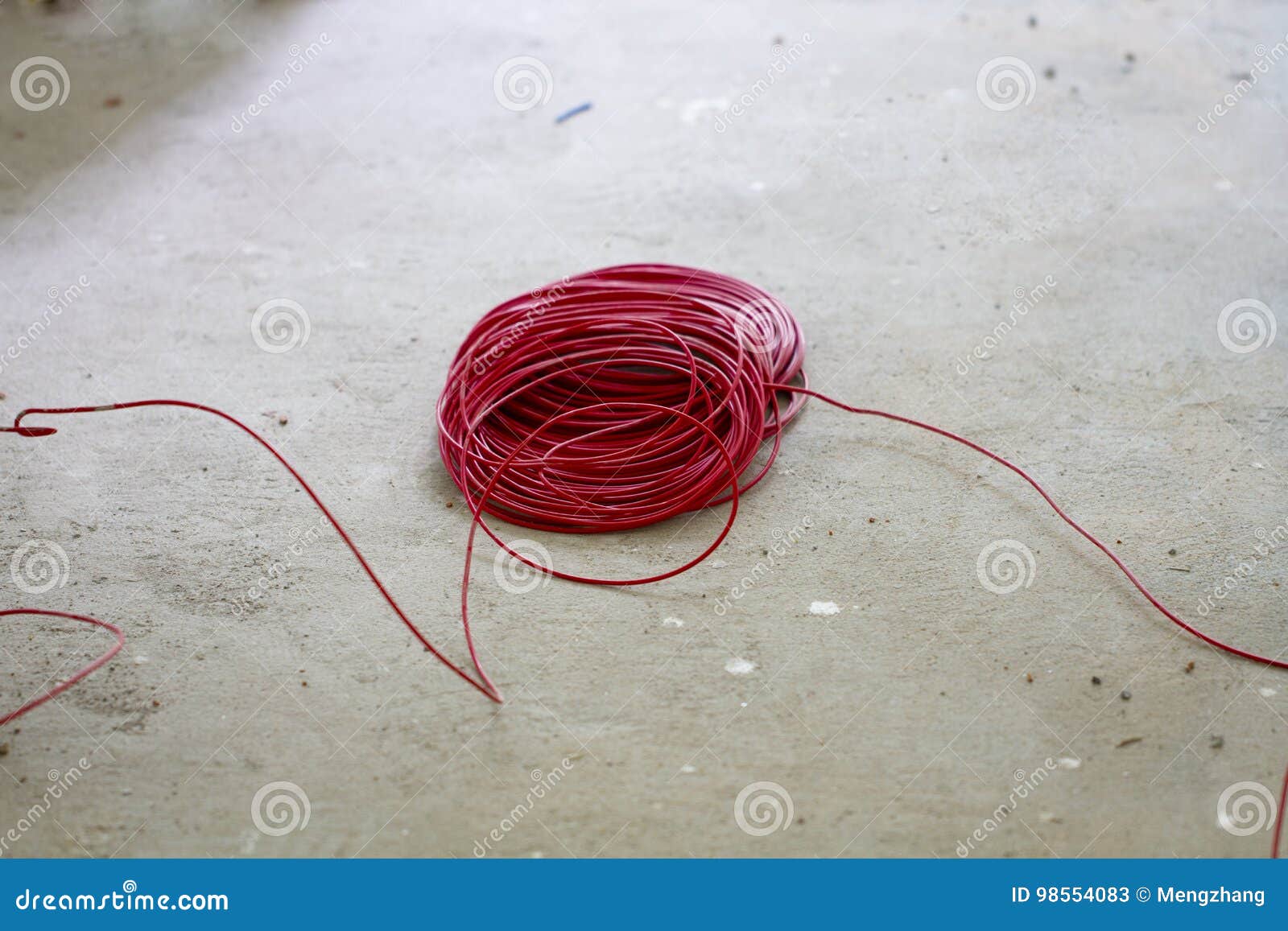 Red electric wire stock image. Image of media, communication - 98554083