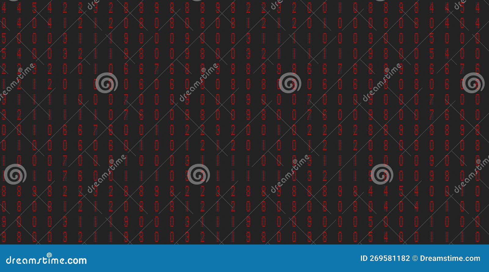 Red Electronic Numbers Background. Cyberspace Texture. Numeric Binary Creative Surface. Numeral ...