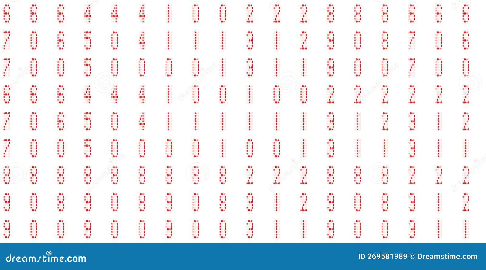 Red Electronic Numbers Background. Cyberspace Texture. Numeric Binary Creative Surface. Numeral ...