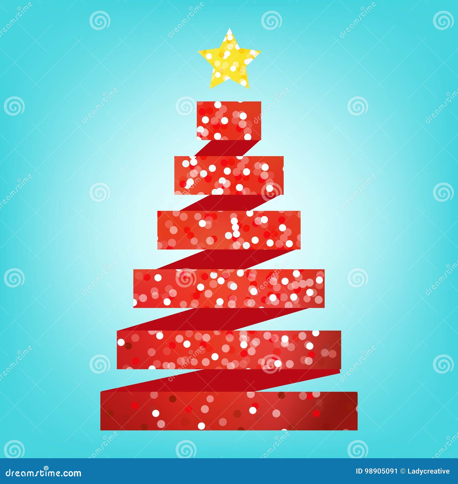 Red Elegant, Christmas Tree Vector Stock Vector - Illustration of glow ...