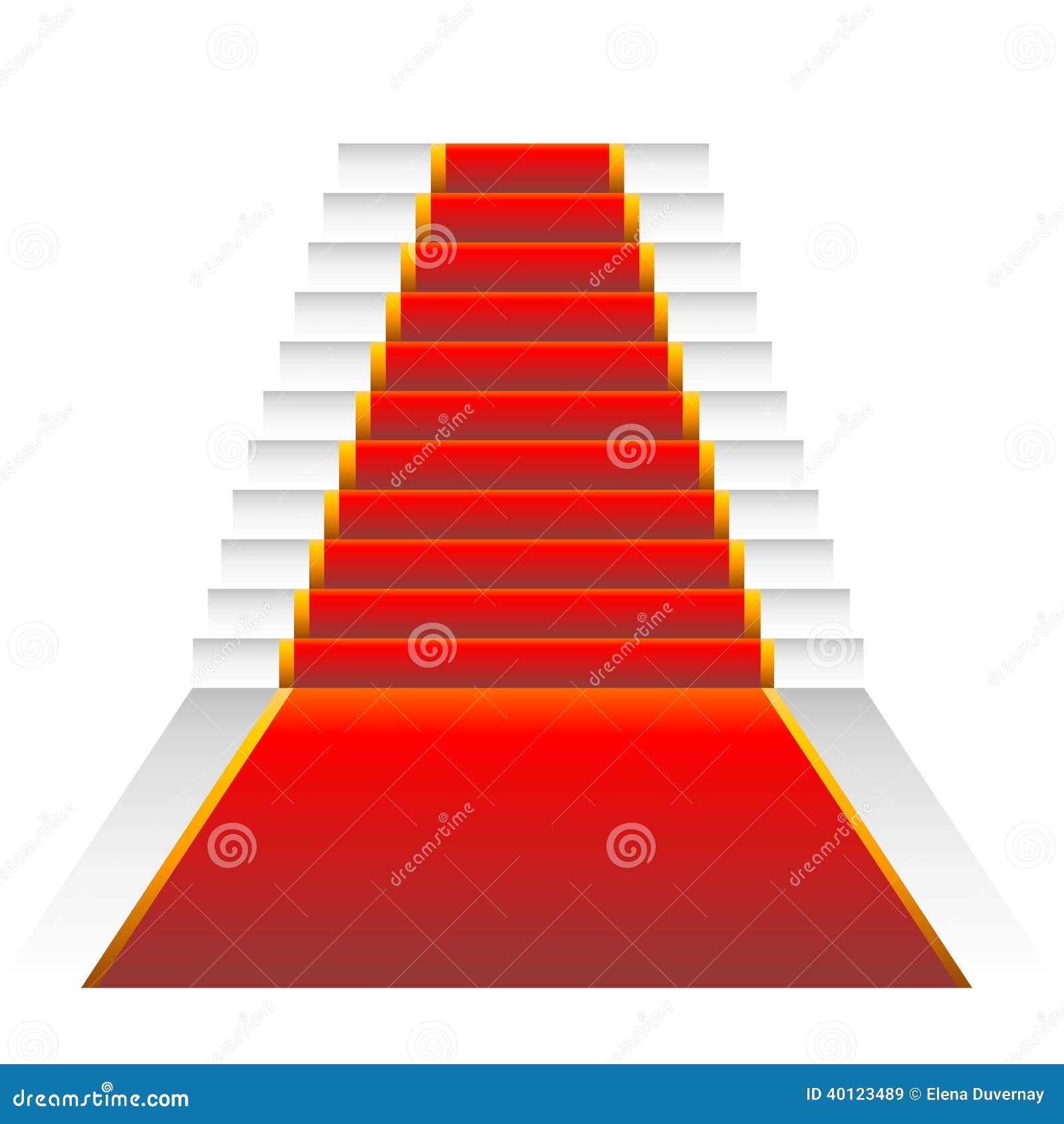 Red elegant stairs stock illustration. Illustration of prestige - 40123489